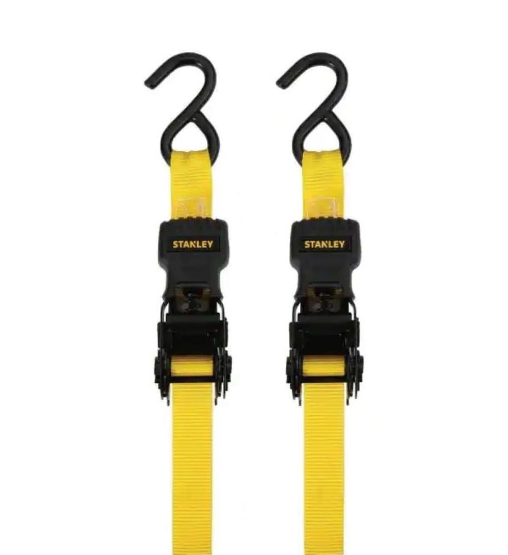 Stanley Ratchet Straps 1" X 12' 1500Lbs 2Pk - Walmart.com