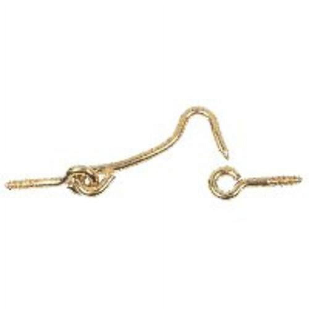Stanley S750600 1" Solid Brass Hooks & Eyes, 2 Count - Walmart.com