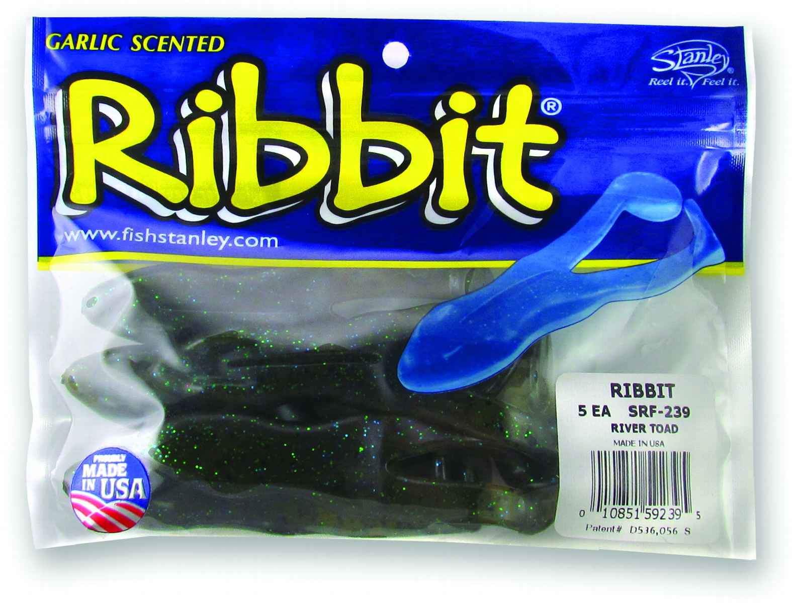 Stanley SRF-239 The Original Ribbit Frog Unrigged, 3 1/2", River Toad ...