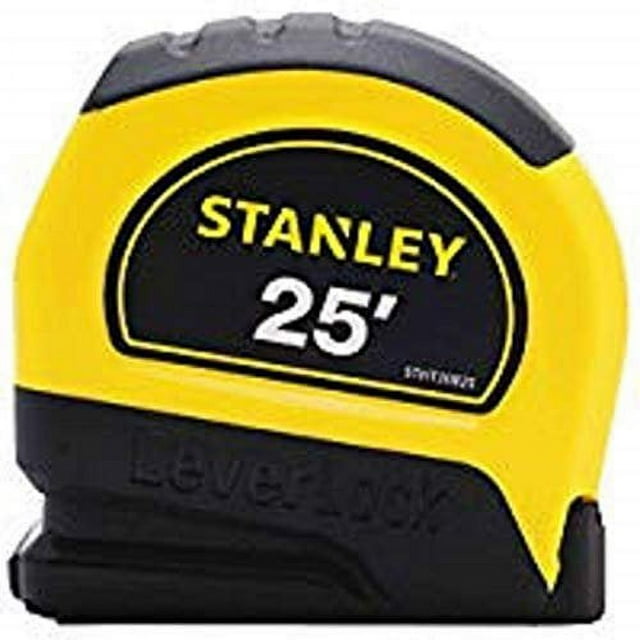 Stanley STHT30825 LeverLock Tape Rules, 1" x 25', Yellow - Walmart.com