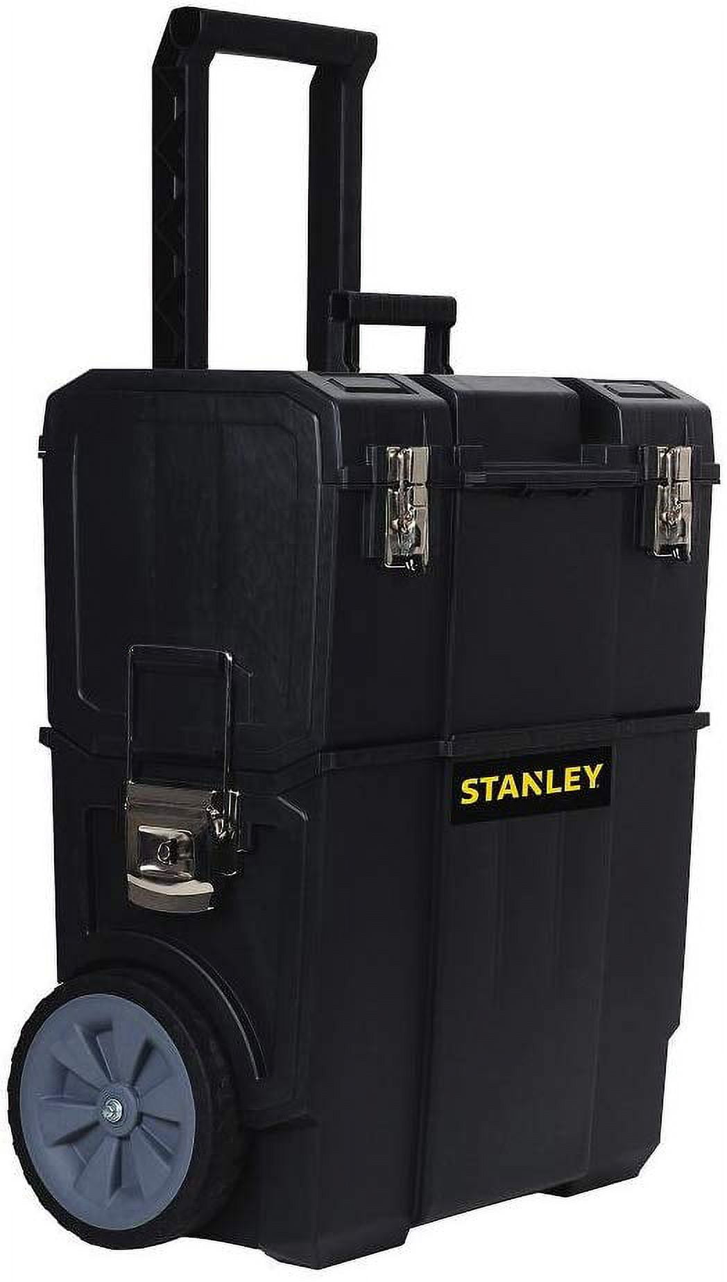 Stanley STST18612W Mobile Rolling Work Center, 1-Drawer, Plastic, Black ...