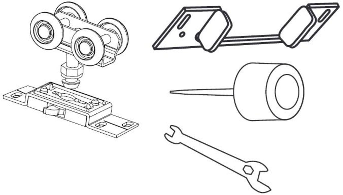 Stanley Security PD150NHDW Pocket Door Track Hardware Set, No. 405845 ...