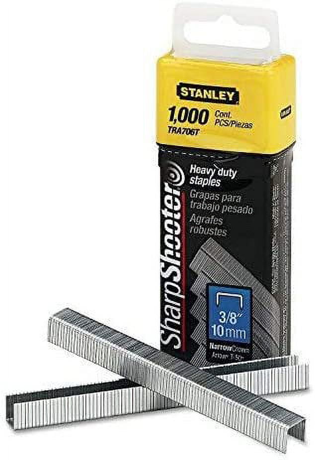 Stanley Sharpshooter Set of 3 Staples TRA706T 3/8 Inch Leg Length ...