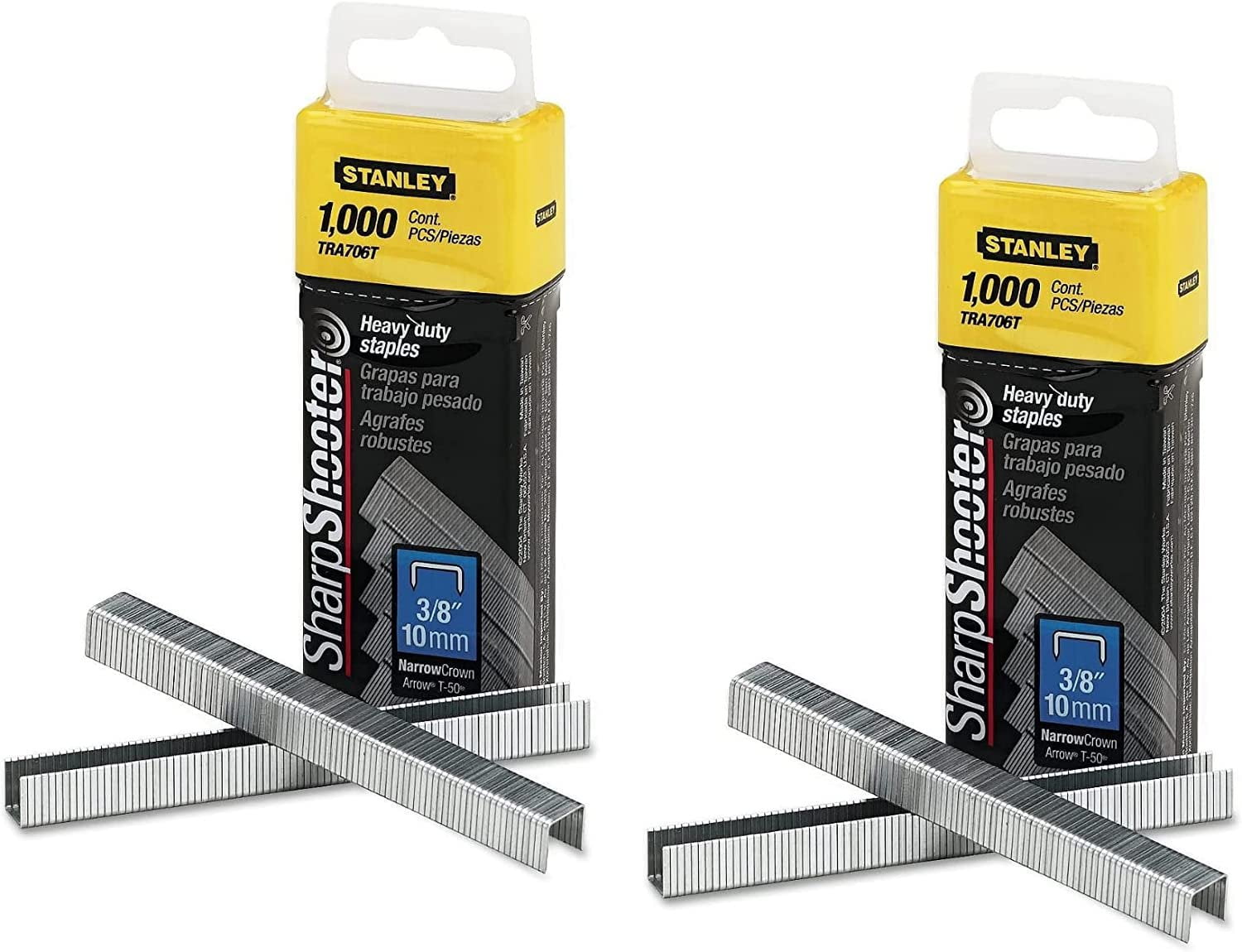 Stanley Sharpshooter Staples TRA706T 3/8 Inch Leg Length, 1000/Box ...
