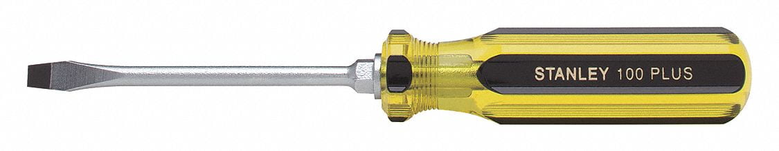 STANLEY 66-164-A Screwdriver Slotted 1/4" 4" Round - Walmart.com