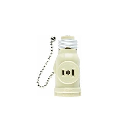 Stanley Stanley 2-Outlet Pull Chain Lamp Holder Socket Adapter ...