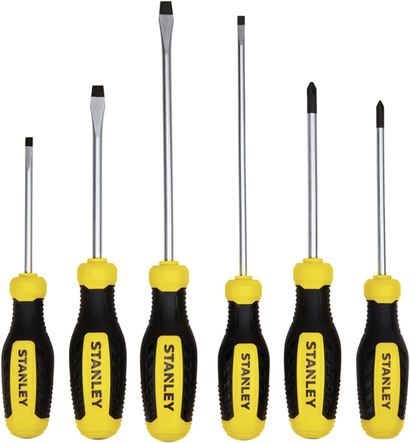 Stanley, Fluted Standard Phillips Screwdriver Set 6 Pieces - Walmart.com