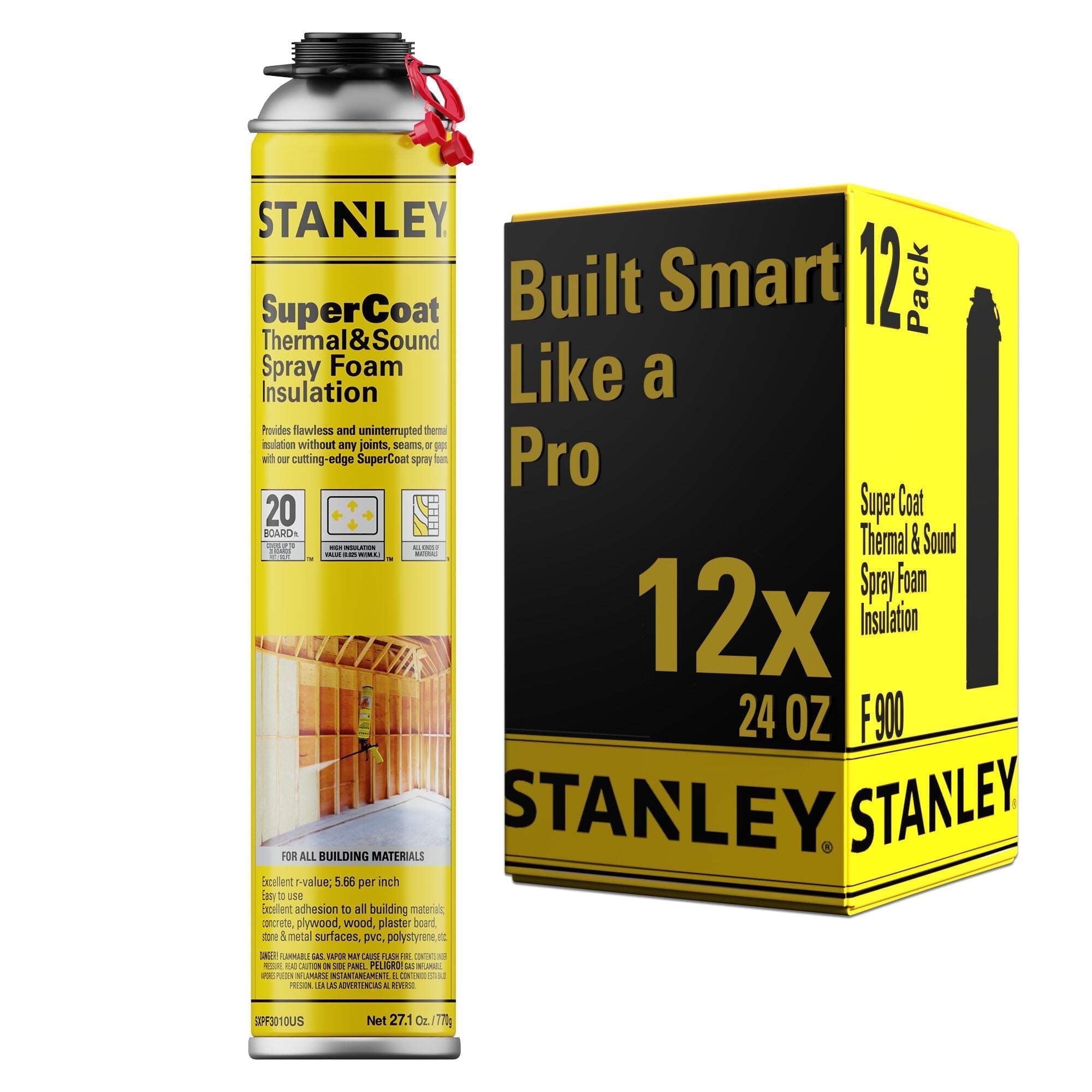 Stanley Supercoat Spray Foam Insulation-Closed Cell- 240 Board feet, 27 ...