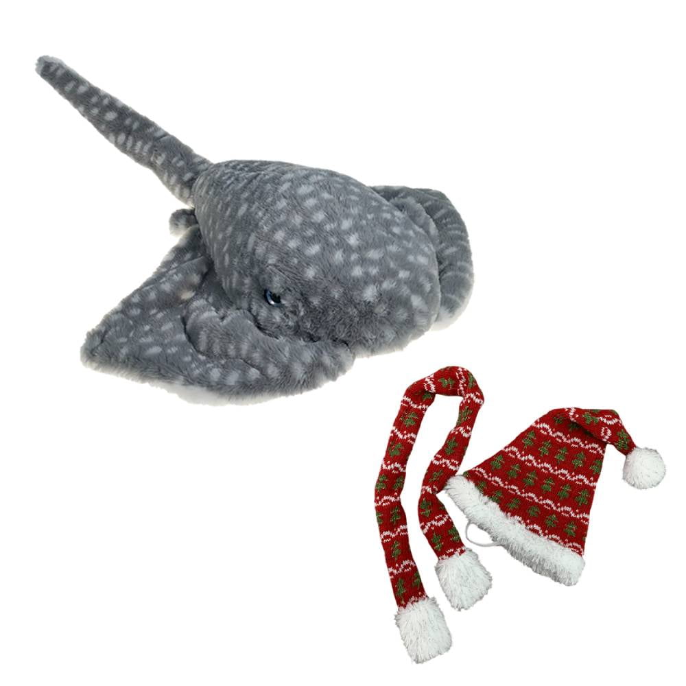 Stanley The Stingray 16 inch Plush with Festive Knit Hat & Scarf Combo ...