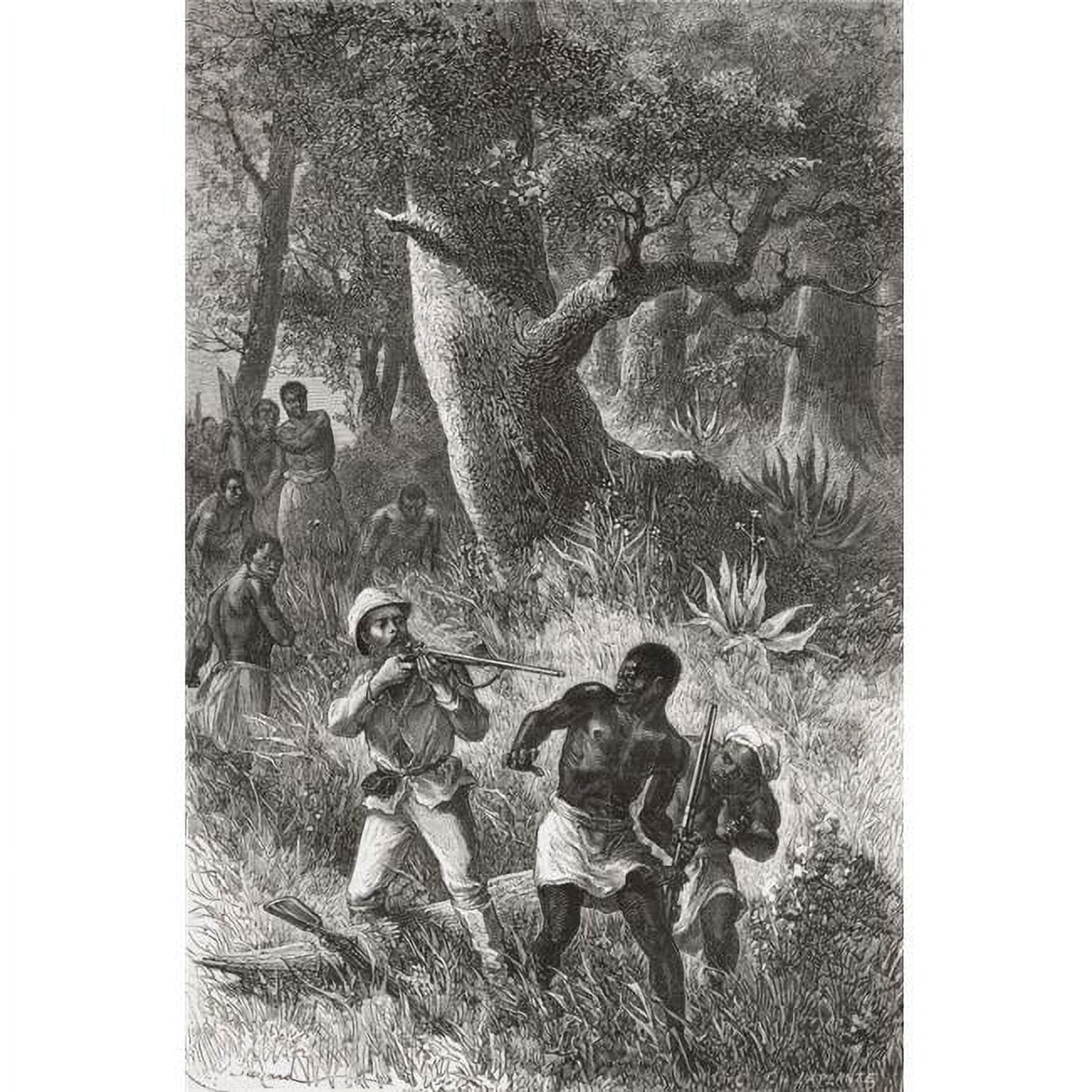 Stanley Threatens to Shoot A Porter During The Mutiny In Gombe Africa ...