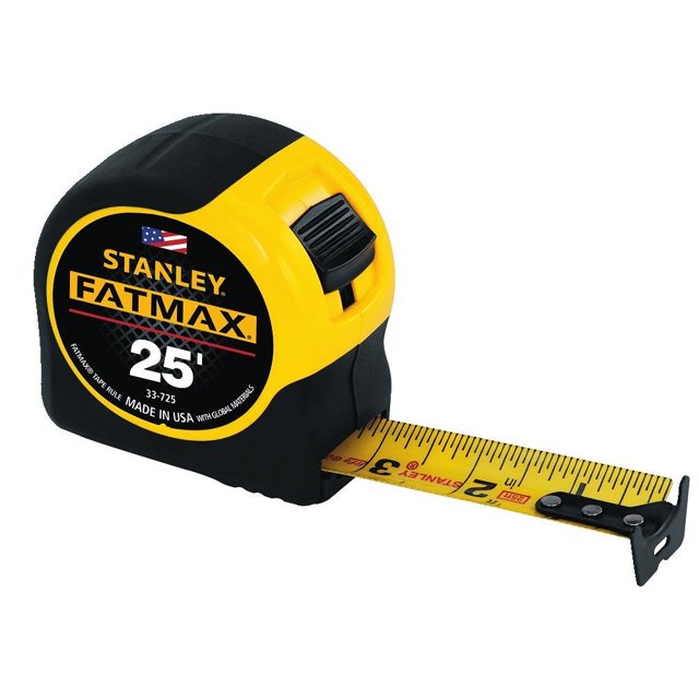 Stanley Auto-Lock FatMax Tape Measure, Construction Tool, 25 Feet ...