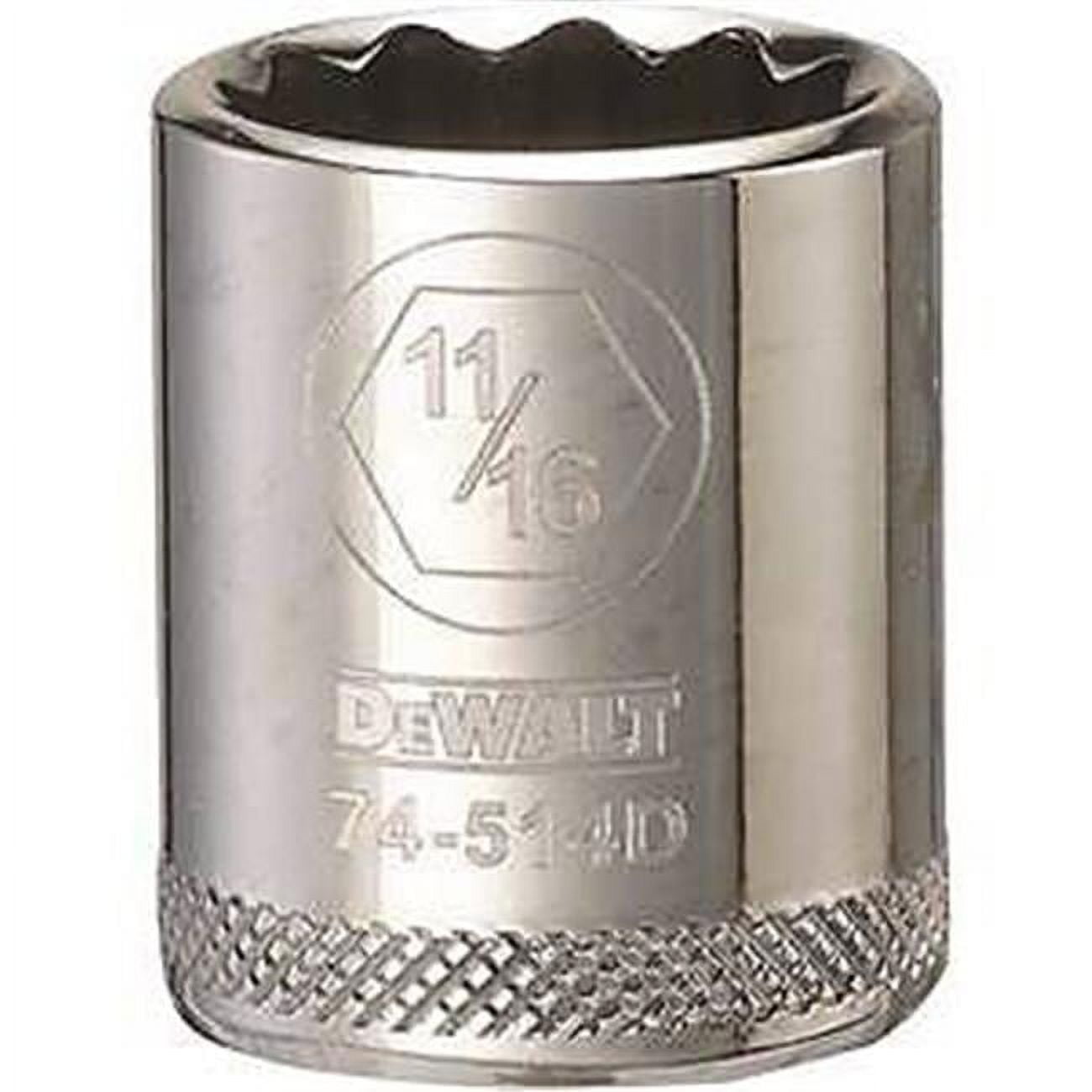 Stanley Tools 7515695 DWMT74514OSP 0.375 Drive 12 Point Socket, 0.687 ...