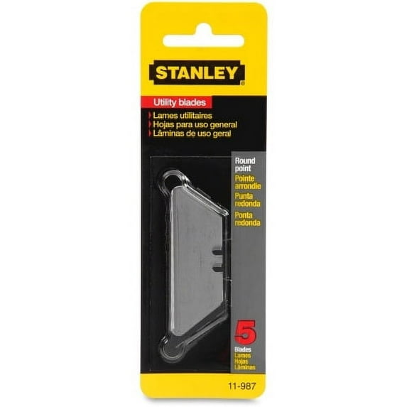 Stanley Tools Rounded-Point Utility-Knife Blades, 5/Pack - Walmart.com