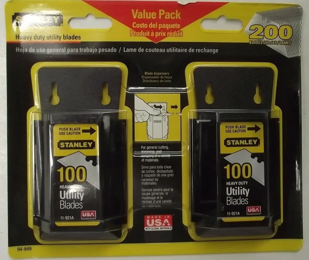 Stanley Utility Blades 200-Pack - Walmart.com