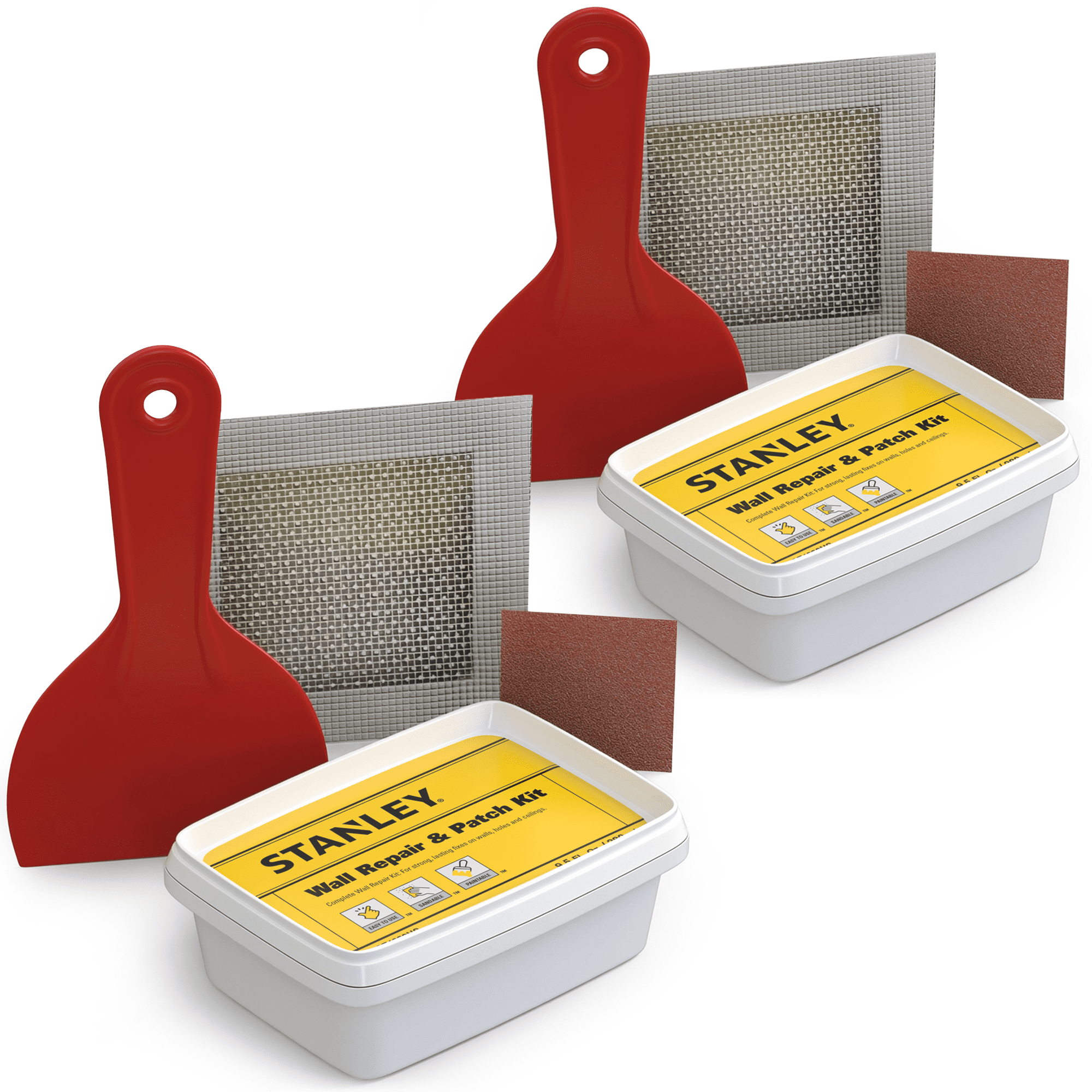 Stanley Wall Repair Patch Kit - White, 9.5 fl oz-2 Pack - Walmart.com