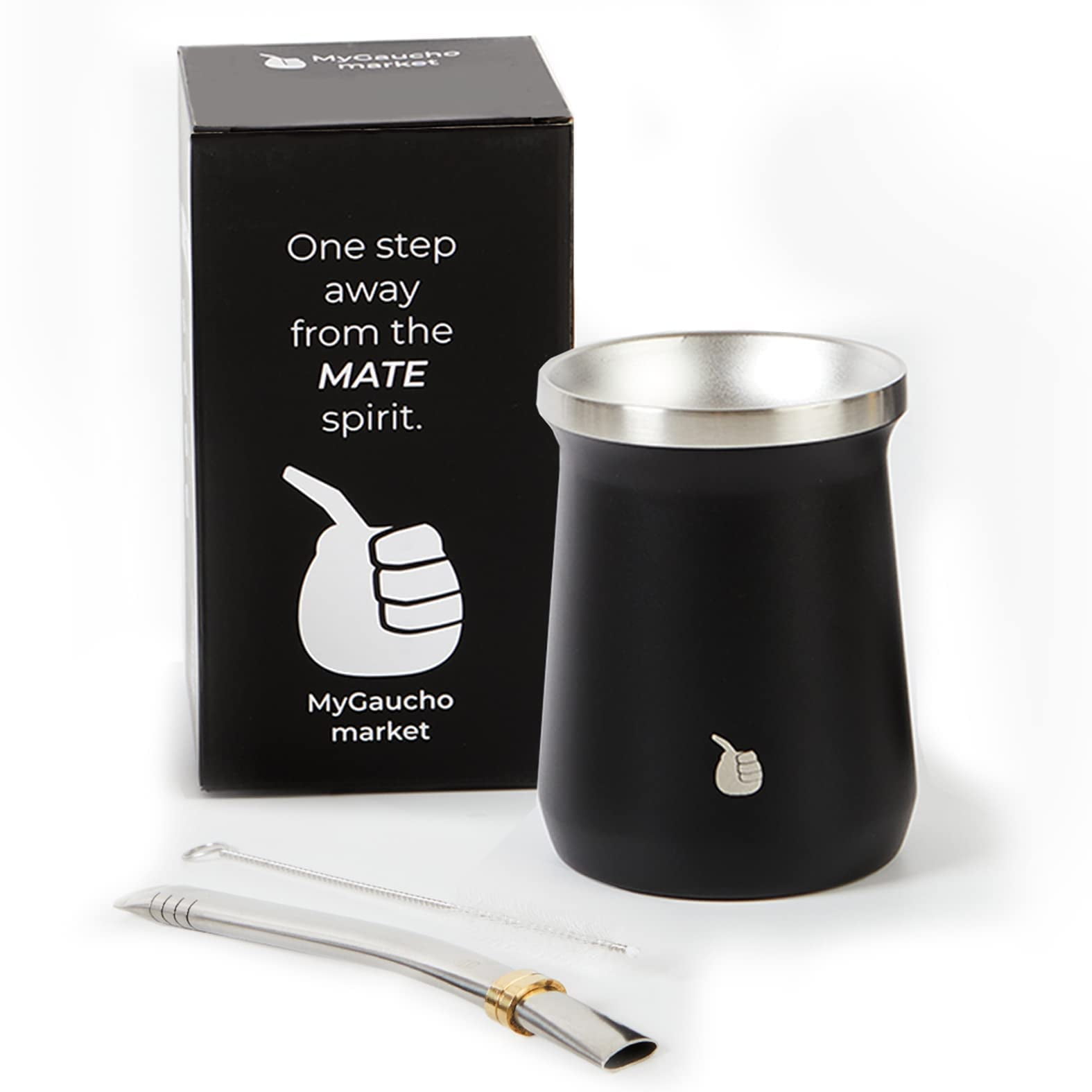 Stanley Yerba Mate Cup Set. 18/8 stainless steel, BPA-free. Double-wall ...