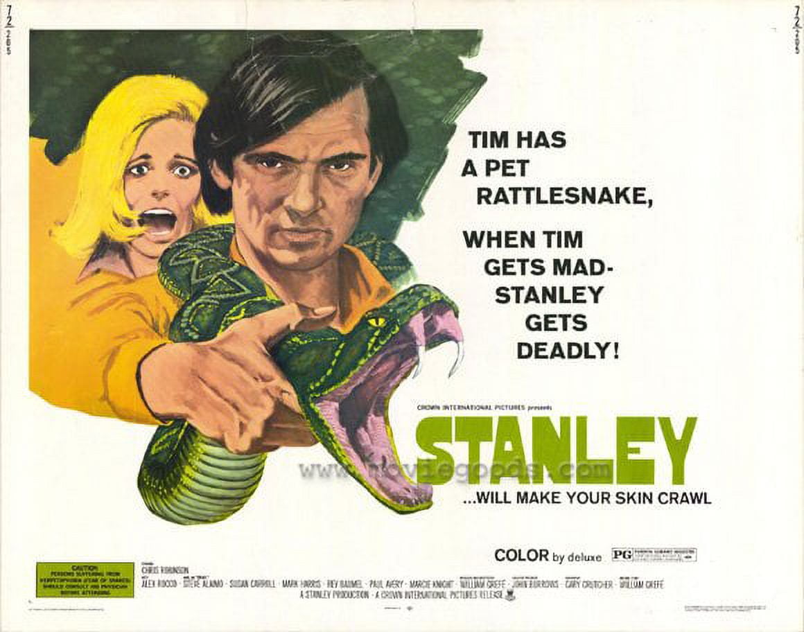 Stanley - movie POSTER (Style A) (11" x 14") (1972) - Walmart.com