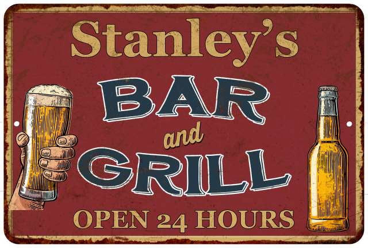 Stanley's Red Bar and Grill Rustic Sign Decor 8x12 108120045804 ...