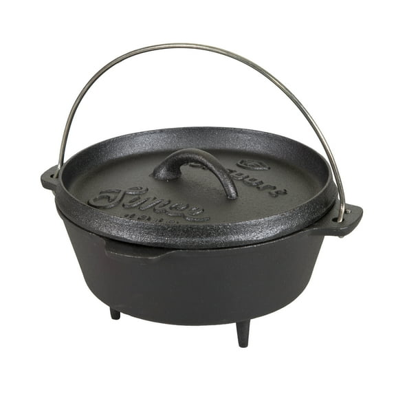 2-in-1 Pre-Seasoned Cast Iron Dutch Oven Set with Accessories - Walmart.com