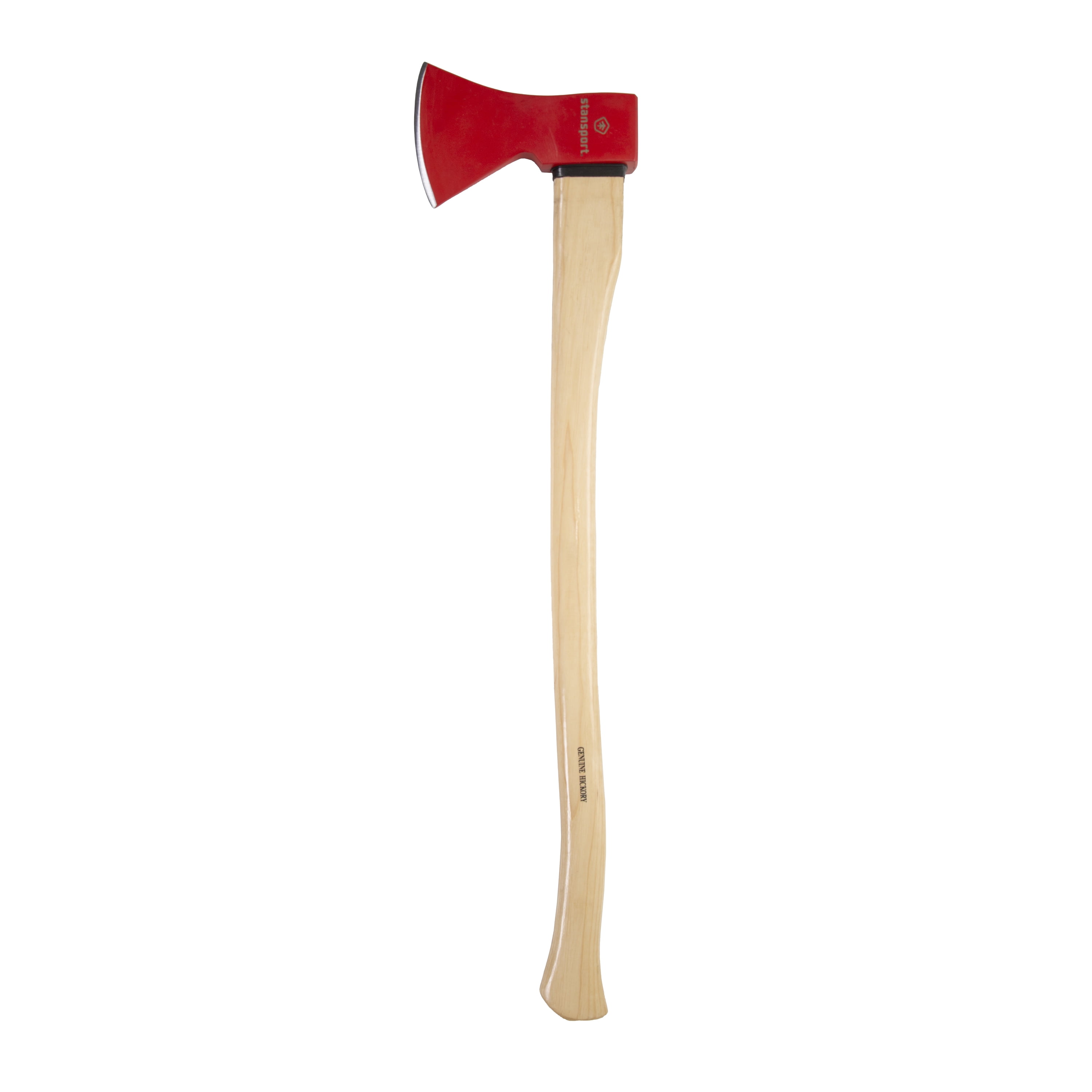 Stansport Camp Axe with Carbon Steel Head - Long Handle - Red - Walmart.com
