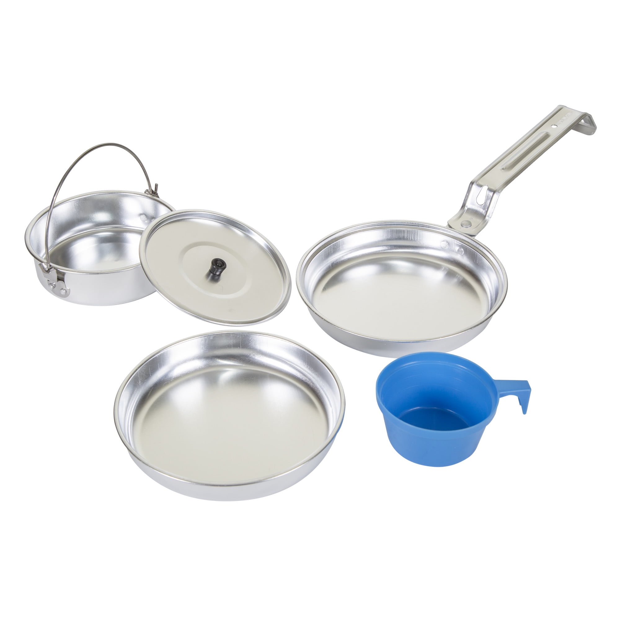 Stansport Mess Kit 1-Man Aluminum 5 Piece Count, Cook Set - Walmart.com