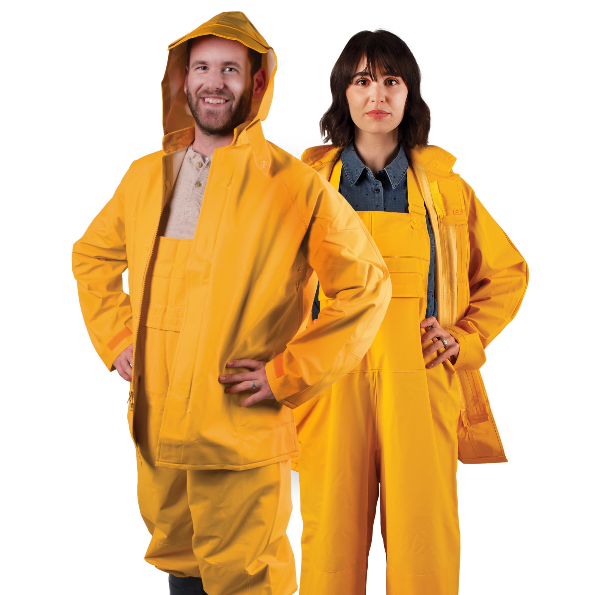 Stansport Commercial Rainsuit 3XL Yellow Waterproof Heavy Duty ...