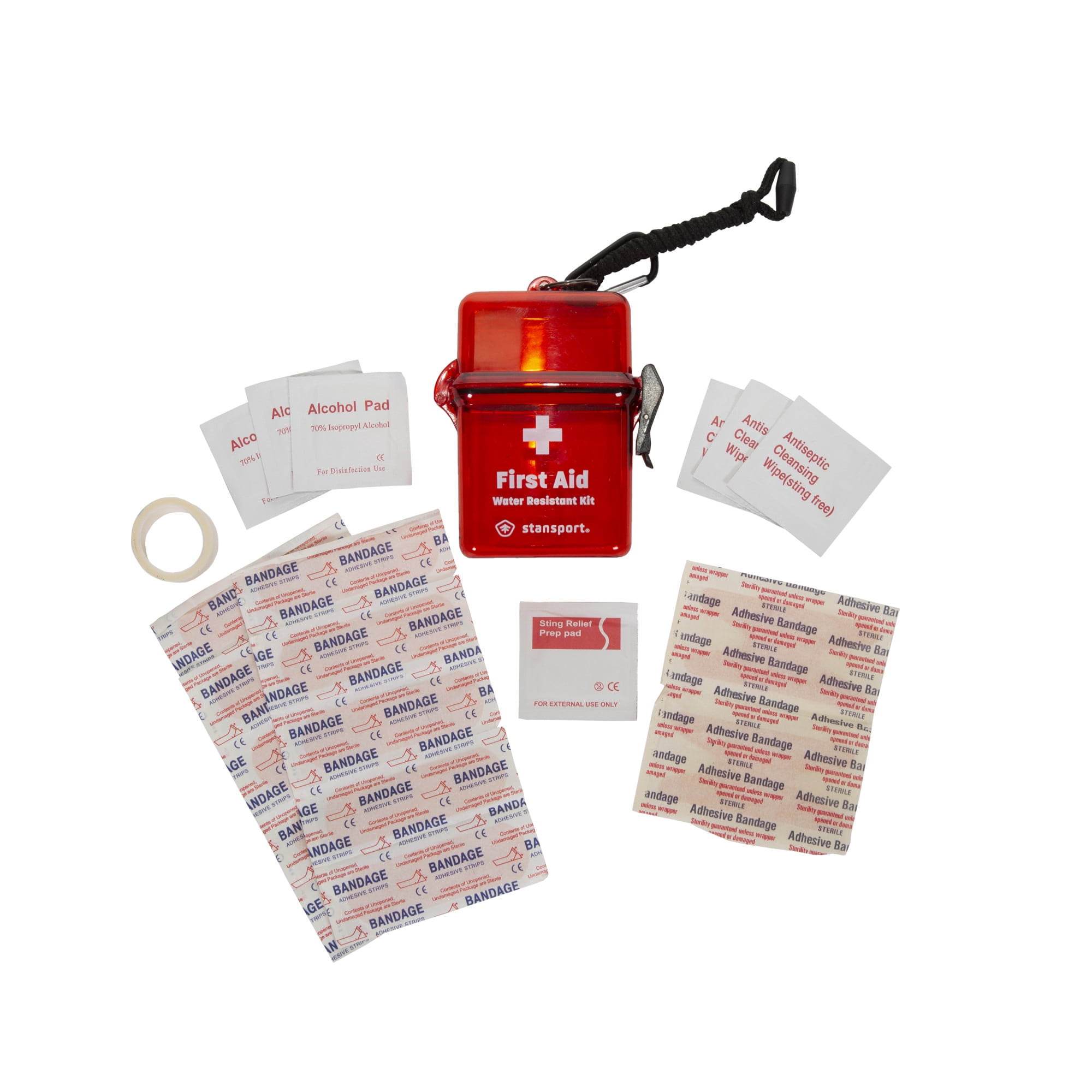 Stansport Water-Resistant Emergency First Aid Kit - Walmart.com