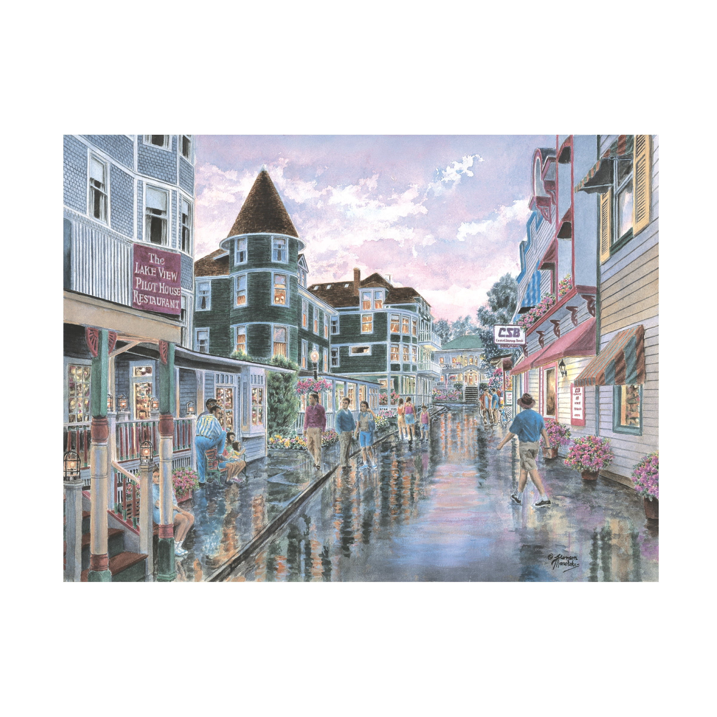 Stanton Manolakas 'Mackinaw Sunset' Canvas Art - Walmart.com