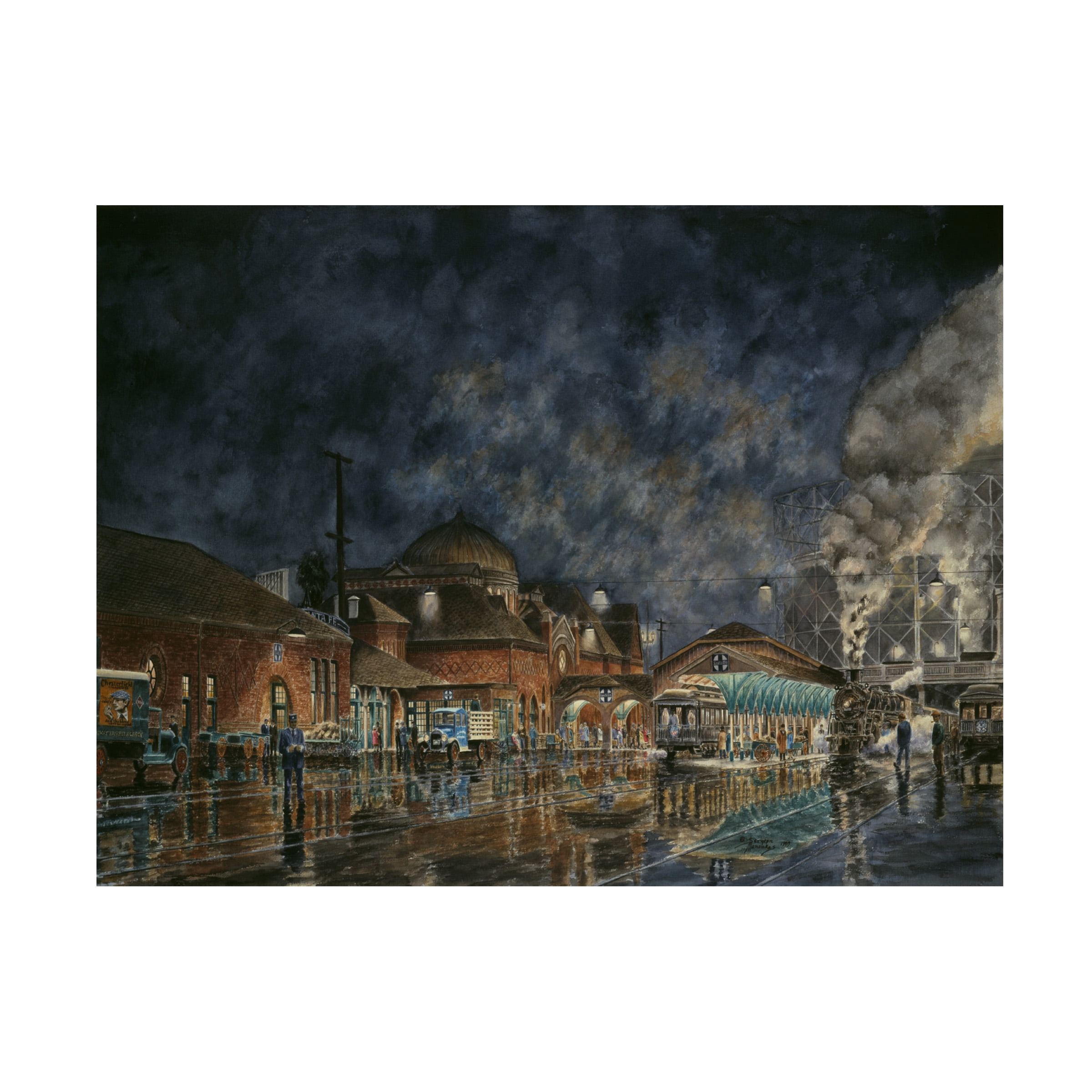 Stanton Manolakas 'The Le Grande Station' Canvas Art - Walmart.com