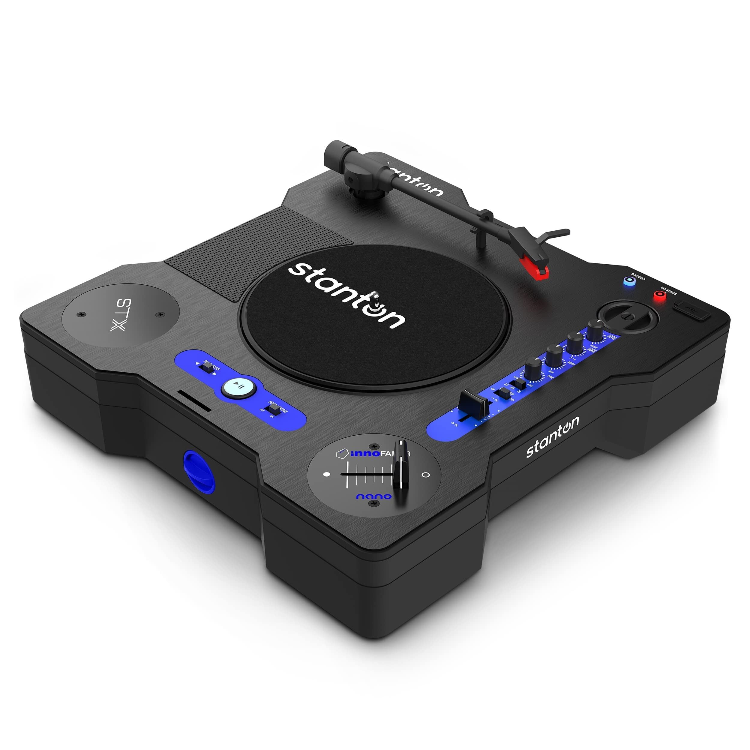 Stanton STX Rechargeable Portable Scratch Turntable w/ Bluetooth ...