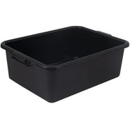 Rubbermaid Commercial Plastic Storage Bus Tub, 4.6G Utility Box, Easy ...