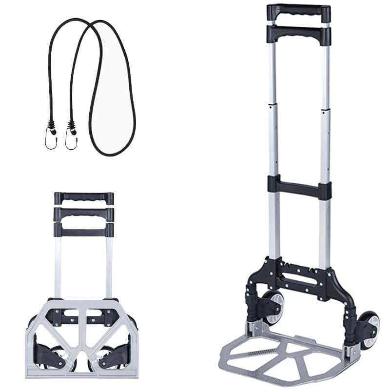 Stanz Folding Hand Truck Portable Folding Hand Cart Aluminum Dolly Cart ...