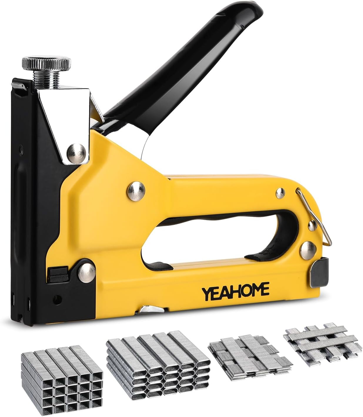 Staple Gun Heavy Duty, YEAHOME 4-in-1 Stapler Gun with 4000 Staples ...