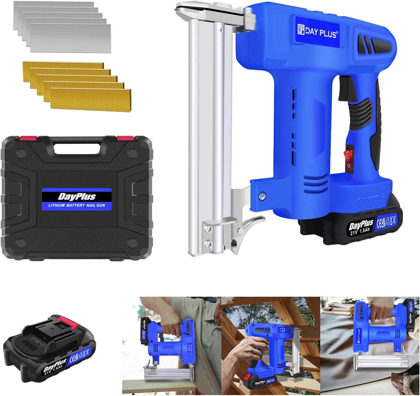 Staple Gun, Wood Stapler Gun, Framing Nail Gun, Electric Stapler, Nail ...