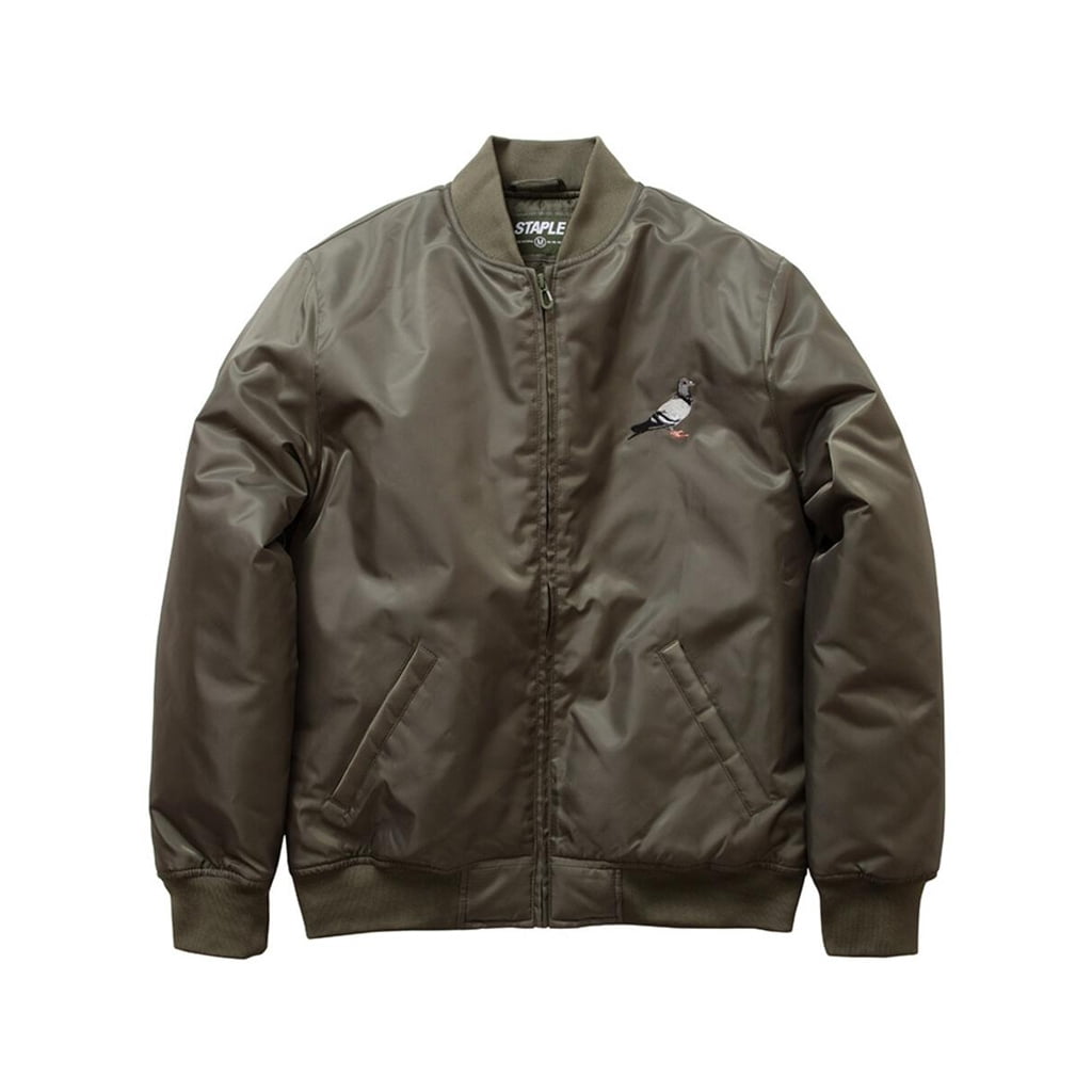 Staple Pigeon Vestry Bomber Jacket Olive Green - Walmart.com