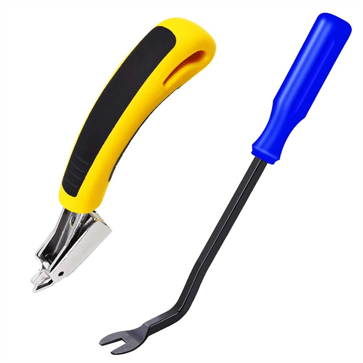Staple Remover,Upholstery and Construction Staple Puller Yellow+Blue ...