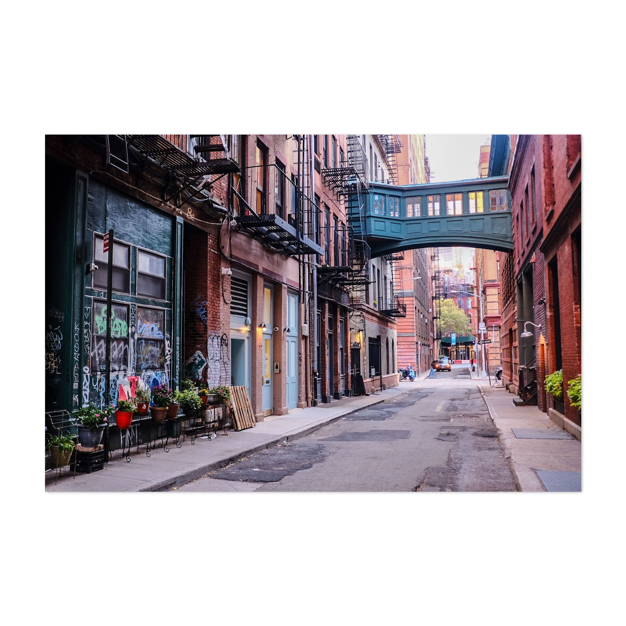 Staple Street Skybridge - Manhattan New York Photography City Street ...