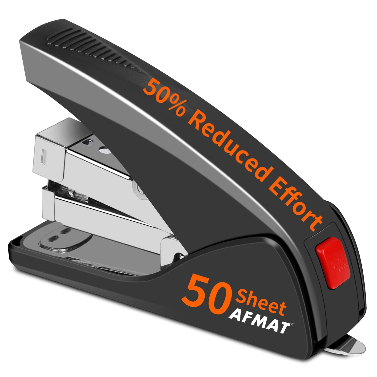 Stapler for Desk, 50 Sheet Effortless Stapler, Desktop Stapler Staple ...