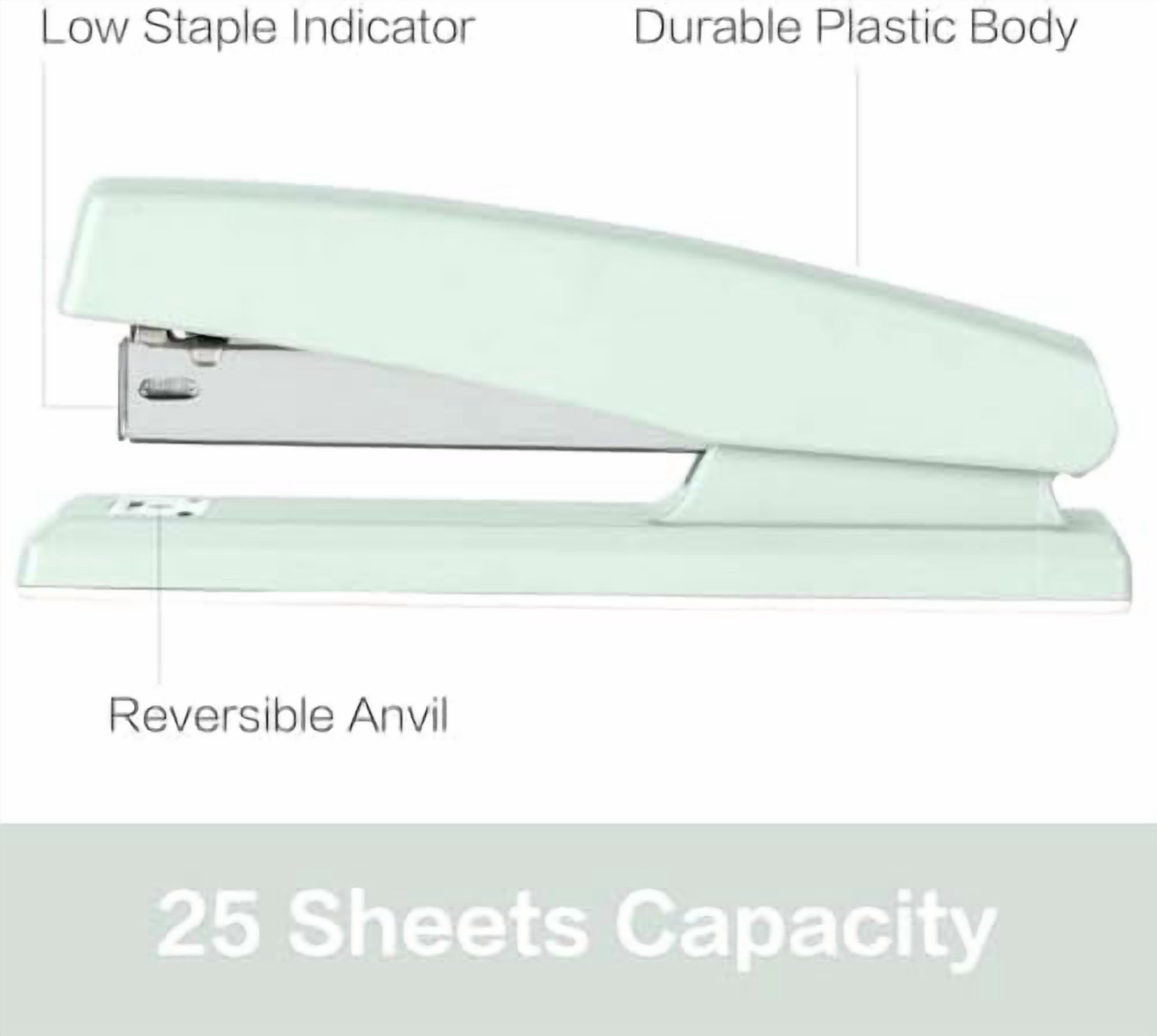 Stapler, Desktop Stapler, Office Staplers, 25 Sheet Capacity, Includes ...