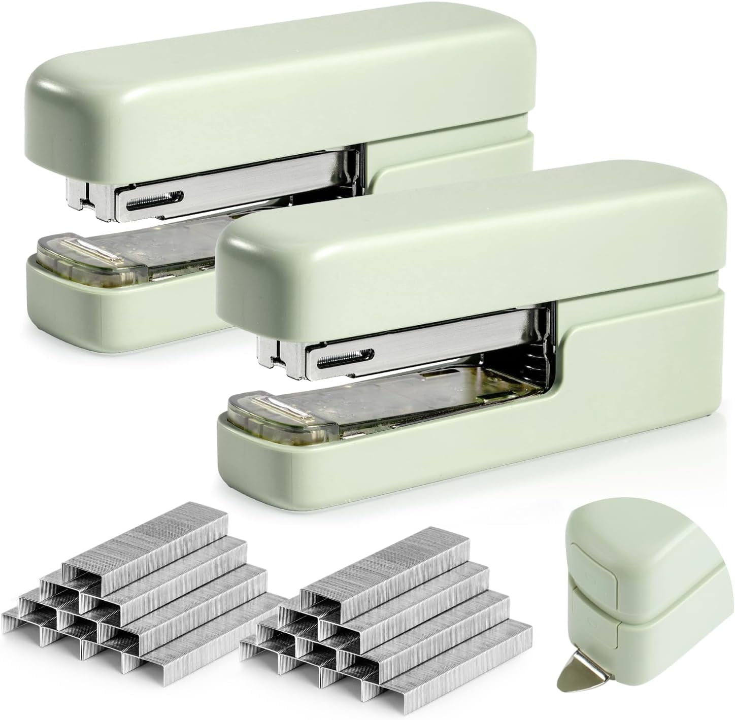 Stapler, Desktop Staplers with 1660 Staples and Integrated Staple ...