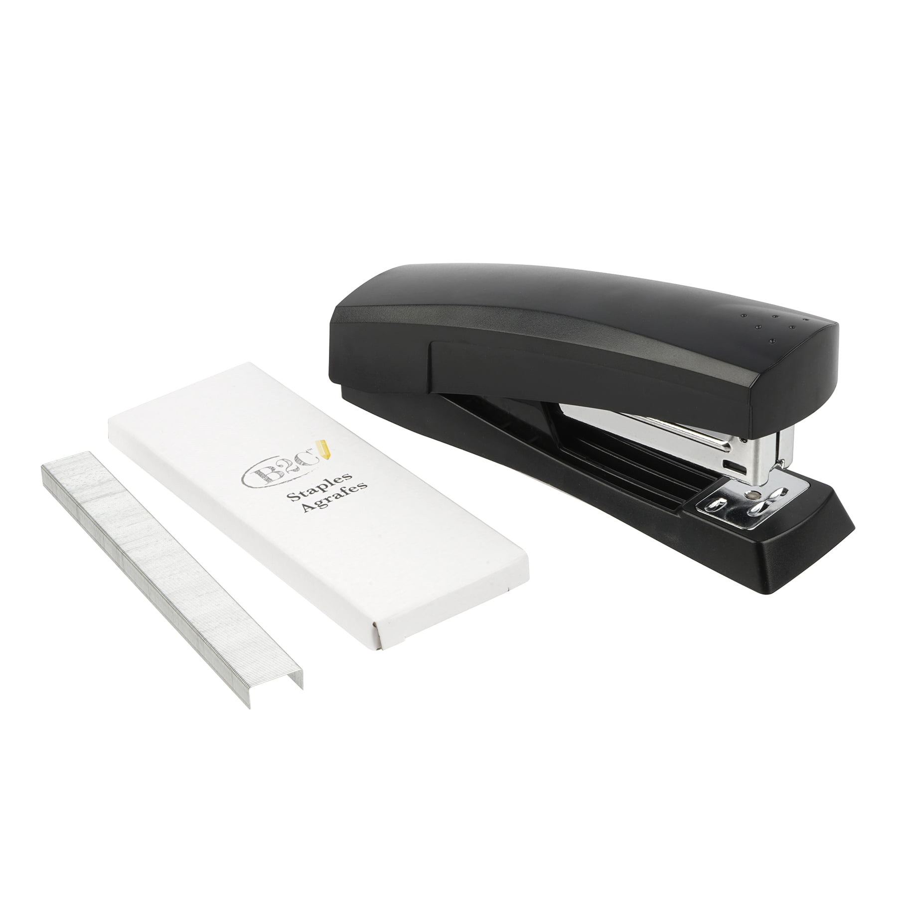 Stapler Set by B2C - Includes 1 Black Stapler and 1,250 Staples per Set ...
