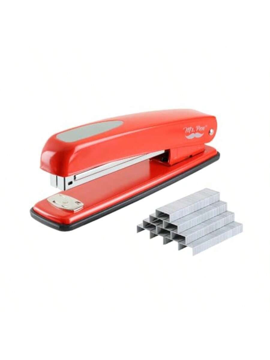 Stapler With Staples Red 1000 Staples Desk Stapler Metal Standard ...