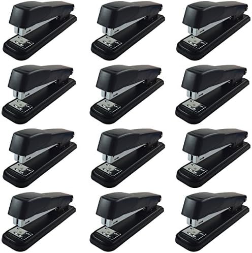 Stapler with 2000 Staples Full Desk Size Black (12-Pack) - Walmart.com