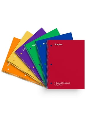 1-Subject Spiral Notebooks in Spiral Notebooks - Walmart.com