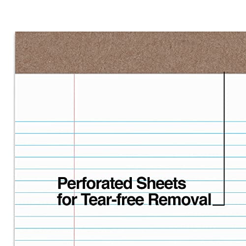 Staples 100% Recycled 8 1/2" x 11 3/4", White, Perforated Notepads ...