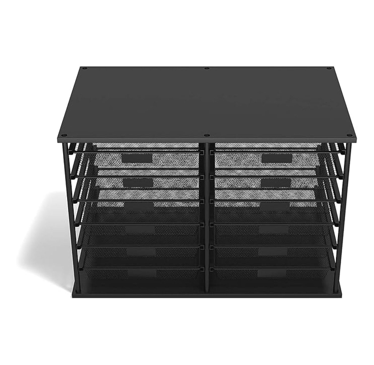 Staples 12-Compartment Wire Mesh File Organizer, Matte Black (TR57535 ...