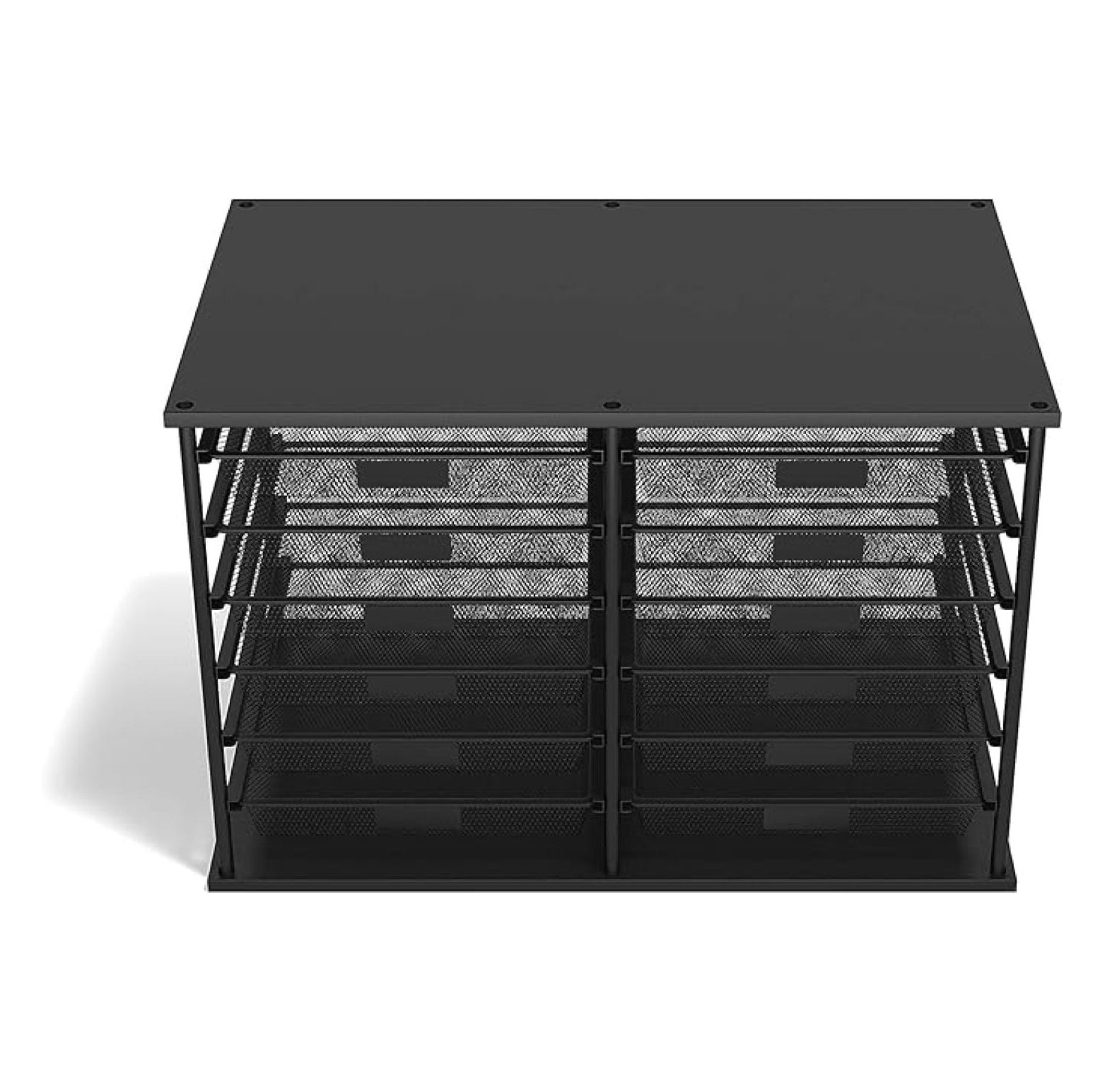 Staples 12-Compartment Wire Mesh File Organizer, Matte Black (TR57535 ...