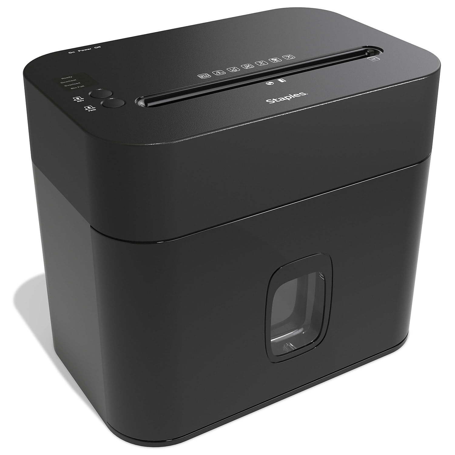 Staples 12-Sheet Micro-Cut Multi-Media Shredder (ST62152) - Walmart.com
