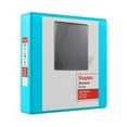 Staples 2" 3-Ring View Binder D-Ring Teal (ST55426) - Walmart.com