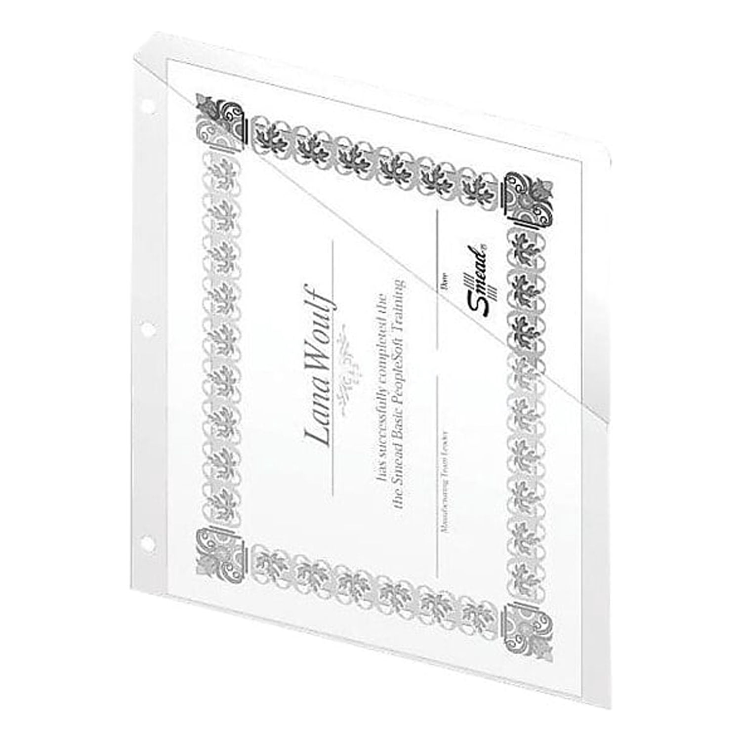 Staples 2-Pocket Presentation Folders Clear 15/Carton 36051VS - Walmart.com